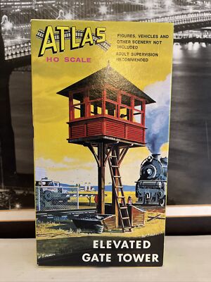 Atlas Model Railroad HO Scale Kit--Elevated Gate Tower #701 Vintage New ...