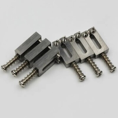 TITANIUM ALLOY Guitar Tremolo Bridge Saddles 10.5MM-1/16" For Fender ...