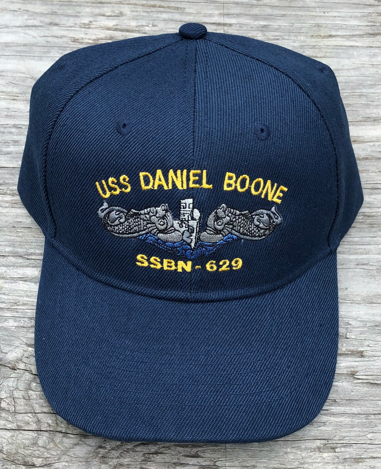 USS Daniel Boone SSBN-629 Ball Cap Submarine Dolphins FBM Veteran Navy ...