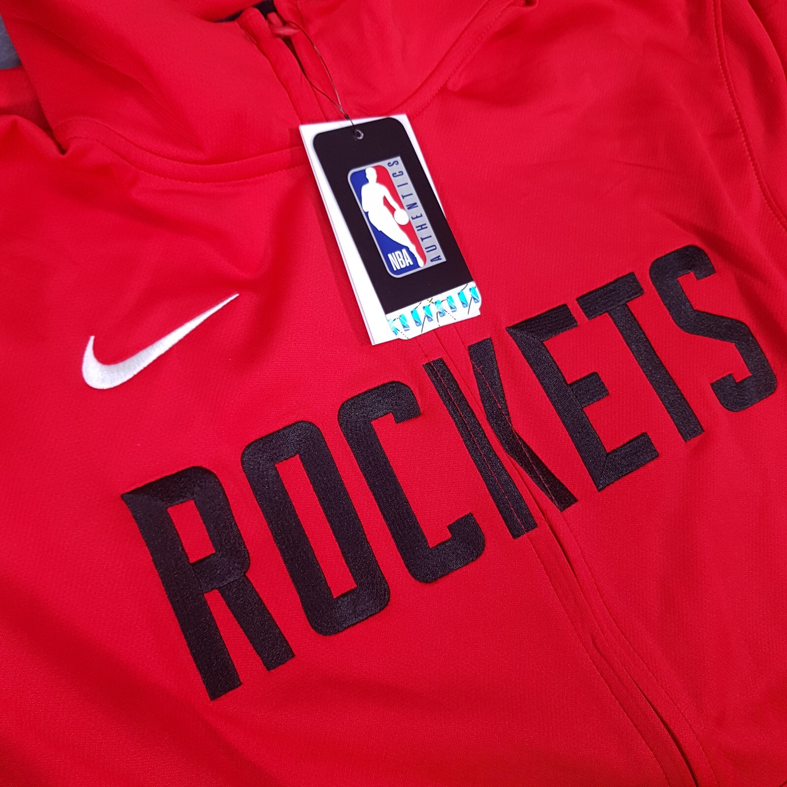 NIKE Houston Rockets Therma Flex Showtime Court Hoodie Mens LARGE Red ...