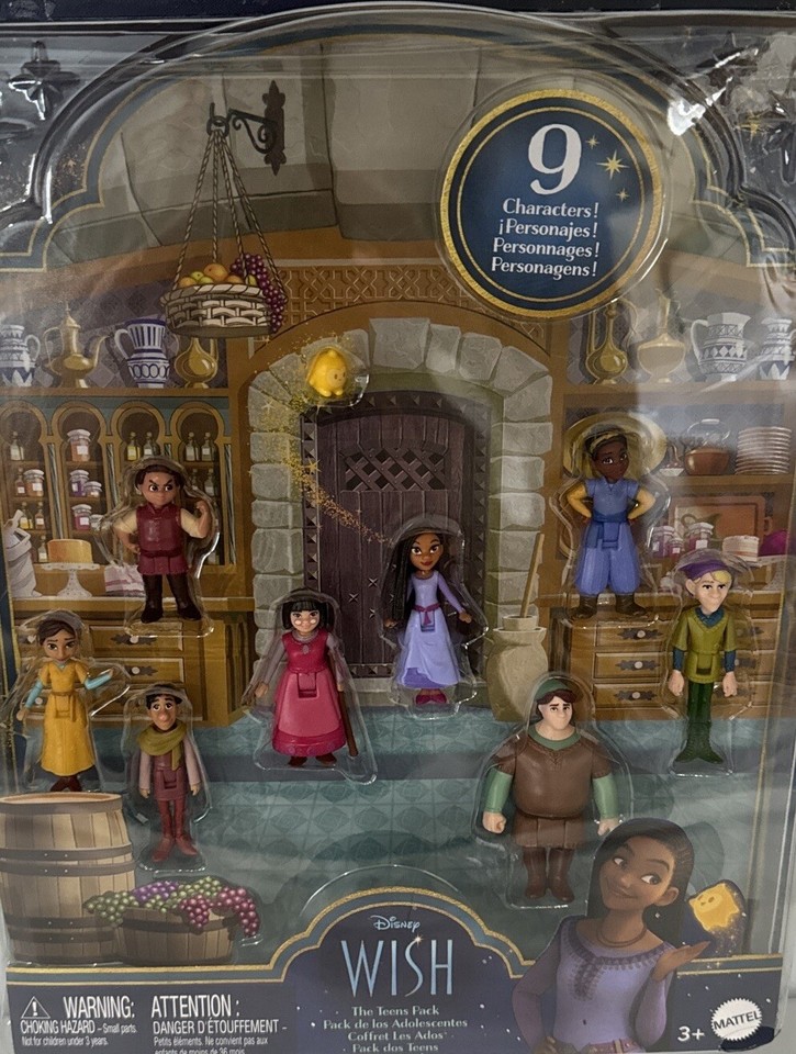 Disney’s Wish “The Teens” 8 Posable Mini Doll Set: Mattel: Brand New | eBay