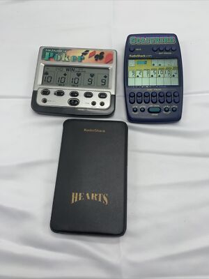 VTG Radio Shack Handheld Game Tested - Hearts, Solitaire, Poker used | eBay