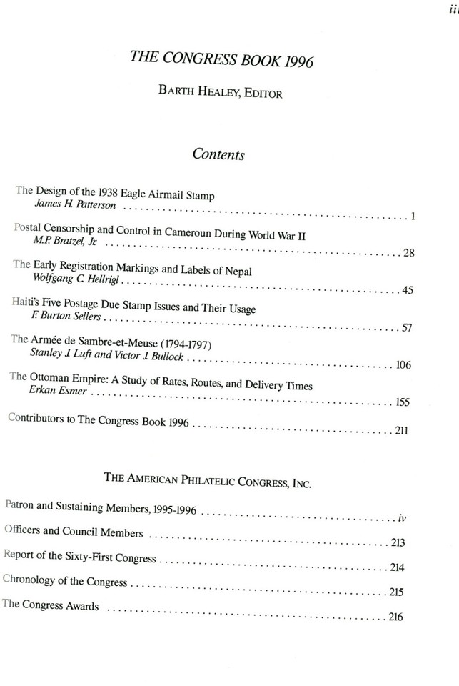 62nd AMERICAN CONGRESS BOOK, issued 1996, hardly used | eBay