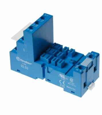 92.03, FINDER, Din -Rail/Panel Mount Screw Terminal Socket Blue | eBay