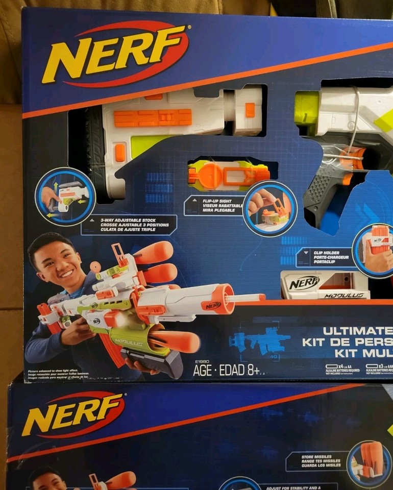 NERF N-STRIKE MODULUS SYSTEM HASBRO ULTIMATE PACK LOT OF 2 | eBay