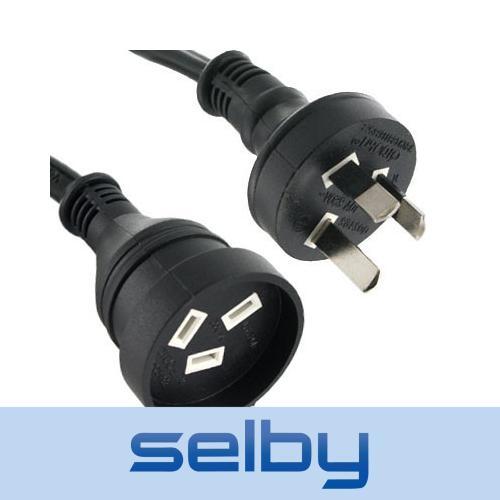 8 Pack Space Saver Short Extension Leads Cables Cords for Powerboard ...