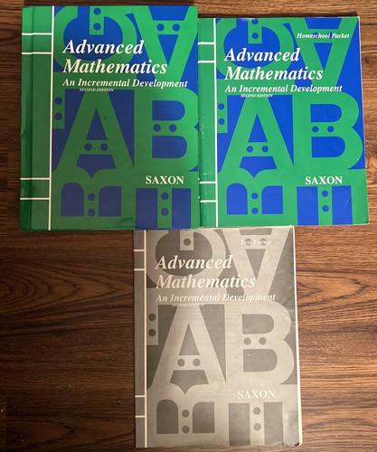 Saxon Advanced Mathematics Second Edition Textbook + Homeschool Packet ...