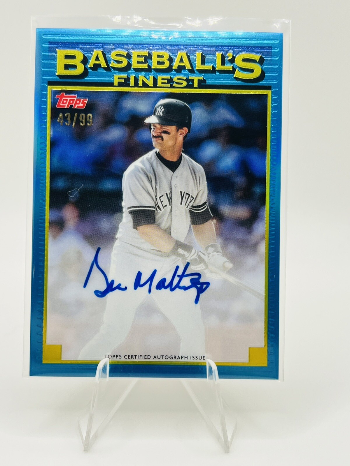 2024 Topps Finest Don Mattingly Baseballs Finest Autograph Auto /99 SP ...