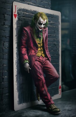 THE JOKER *2X3 FRIDGE MAGNET* BATMAN ARCHENEMY PSYCHOPATH HEATH LEDGER ...