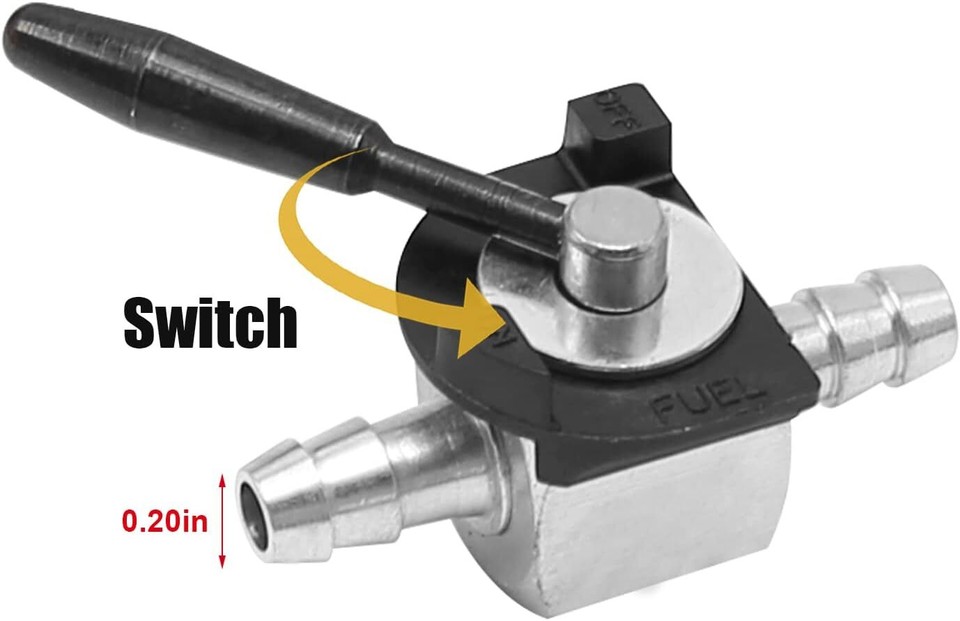 1/4" Heavy Duty Fuel Gas Shut-Off Valve Steel In-line Cut-Off Kart ...