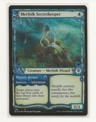 MERFOLK SECRETKEEPER Showcase FOIL Eldraine Magic Extra English NM | eBay