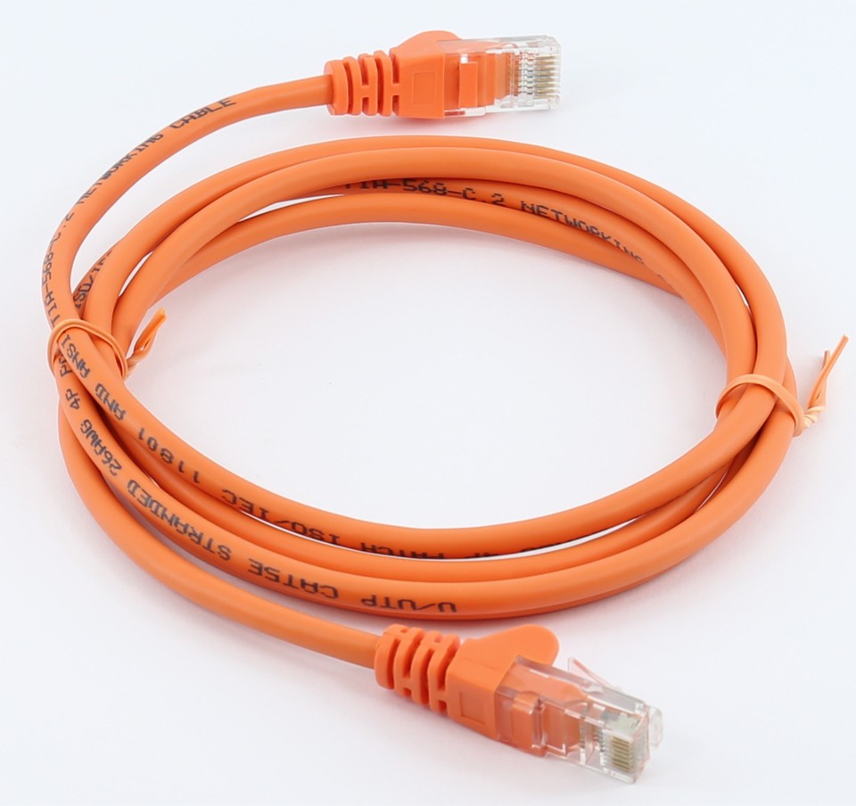 Ethernet Network Cable RJ45 Internet LAN Patch LEAD Cat5e Snagless ...