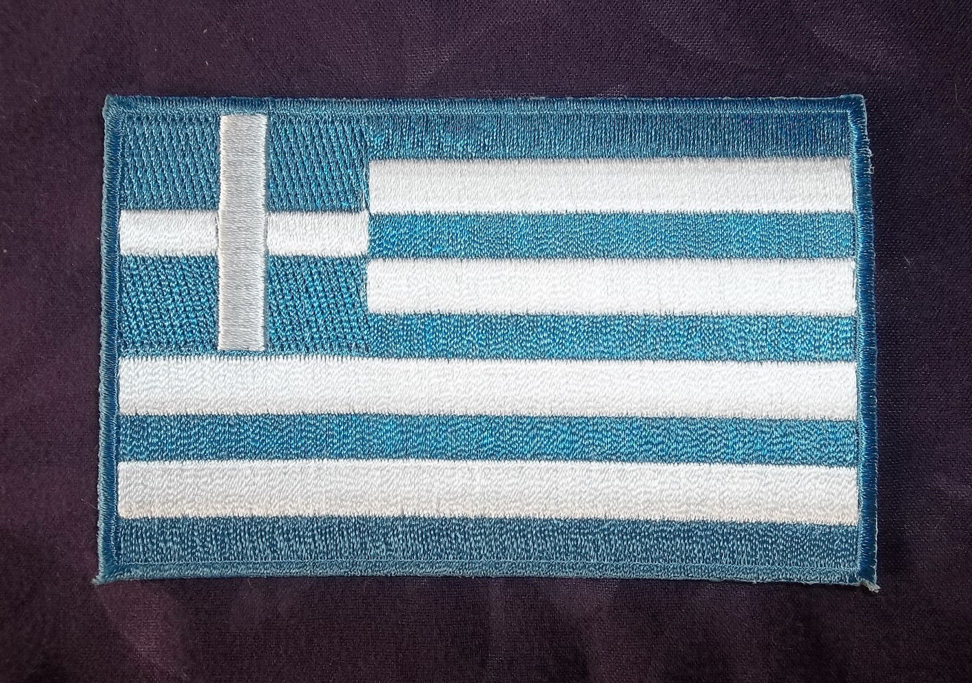 GREEK FLAG PATCH GREECE FLAG PATCH EMBROIDERED FLAG ATHENS DIY | eBay