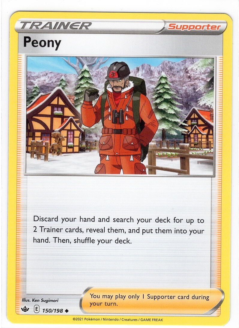 Peony 150/198 Swsh06: Sword & Shield - Chilling Reign Regular for sale ...