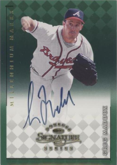 1998 Donruss Signature Series - Autographs Greg Maddux Millennium Marks ...
