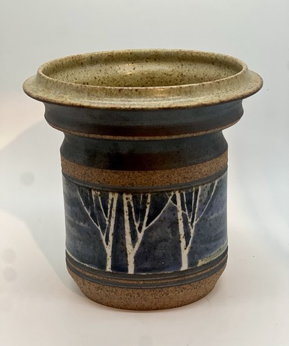 Peter Price Treeline Pottery Vase Jar Salt Spring Island | eBay