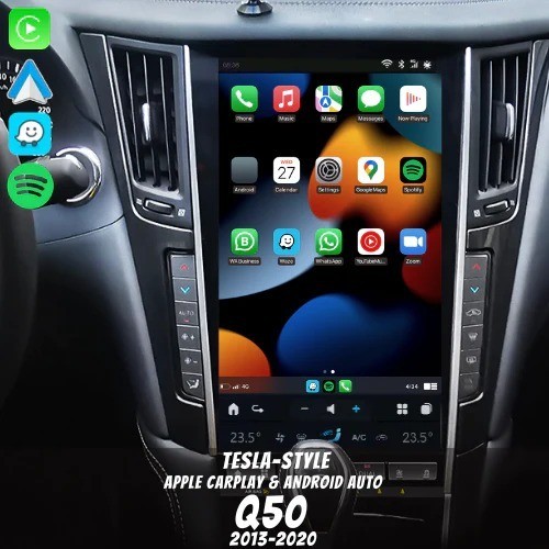 MARK 7 Tesla Screen For Infiniti Q50 Q60 GPS 13.6" android car stereo ...