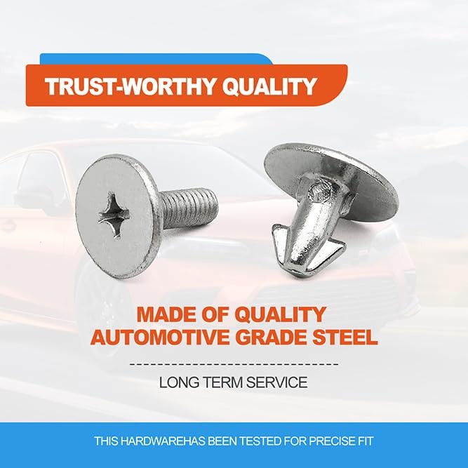 8 PCS Lower Engine Cover Bolt Pin Screws - 6 PCS 90674-TY2-A01 and 2 ...