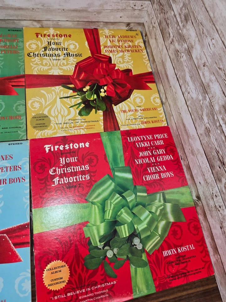 VTG Firestone Christmas Vinyl Record LPs Vol. 2-7 Classic Holiday Music ...