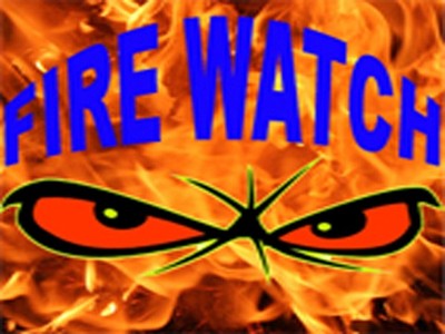 Fire watch with eyes and flames, CL-5 | eBay