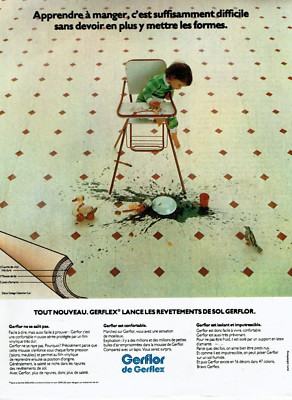Publicité Advertising 0822 1974 Gerflor de Gerflex revetement sol ...