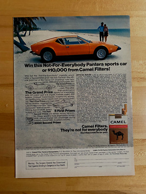 1973 Ford Pantera Print Ad! | eBay