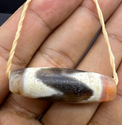 Beautiful Old Natural Agate Unique Central Asian Beads Top Tiger Chung ...