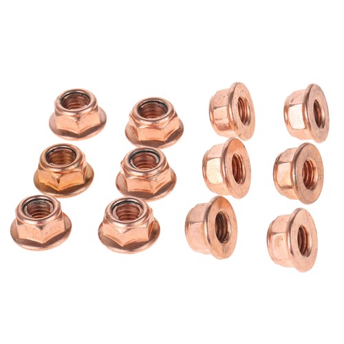 12Pcs Car Copper Nuts M8 Turbo Exhaust Stud Hex Nut A1201420072 for 3 ...