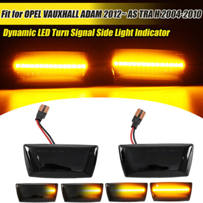 2×LED Dynamic Side Indicator Repeater Light Fits Adam Corsa D E Astra H ...
