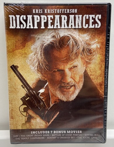 Disappearances DVD Kris Kristofferson + 7 Bonus Western Jory, Sitting ...