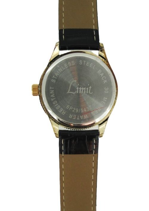Men's Limit Watch, Silver Dial, Leather Strap, Quartz, Ex Display ...