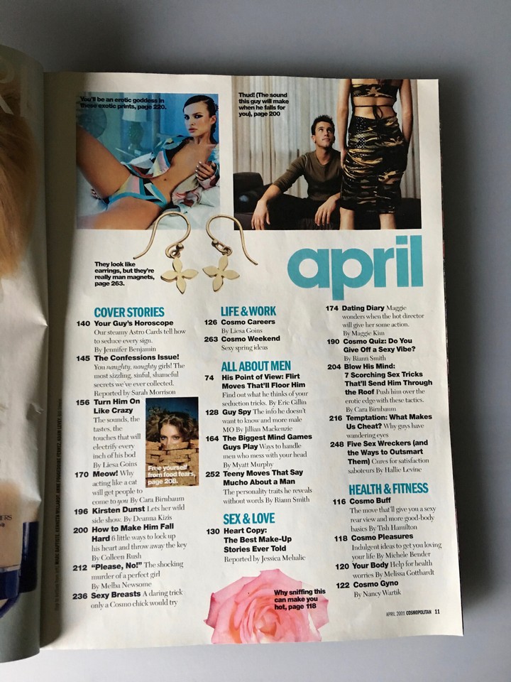 Vintage Cosmopolitan Magazine April 2001 | eBay
