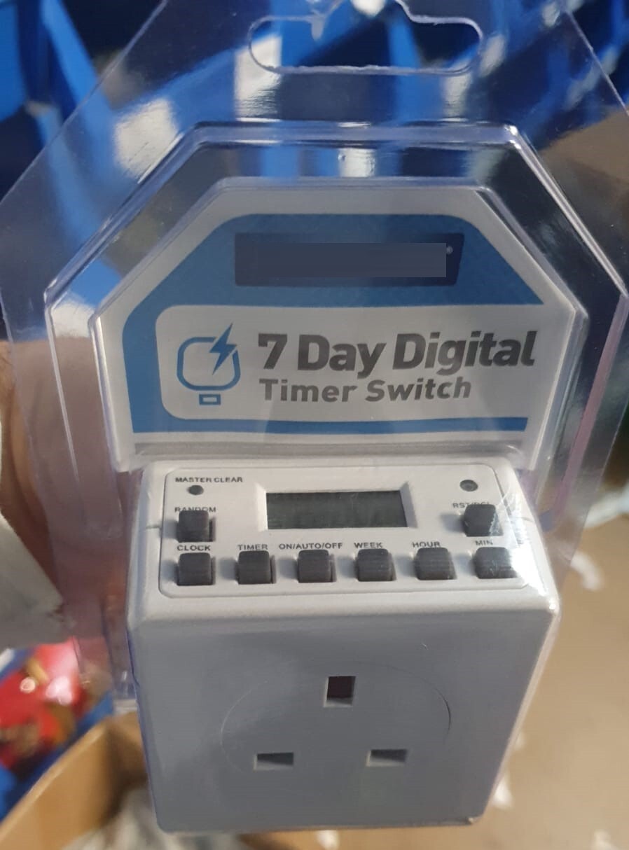 Plug in Digital LCD Time Timer Switch 24 Hour 7 Day Mains 13Amp | eBay UK