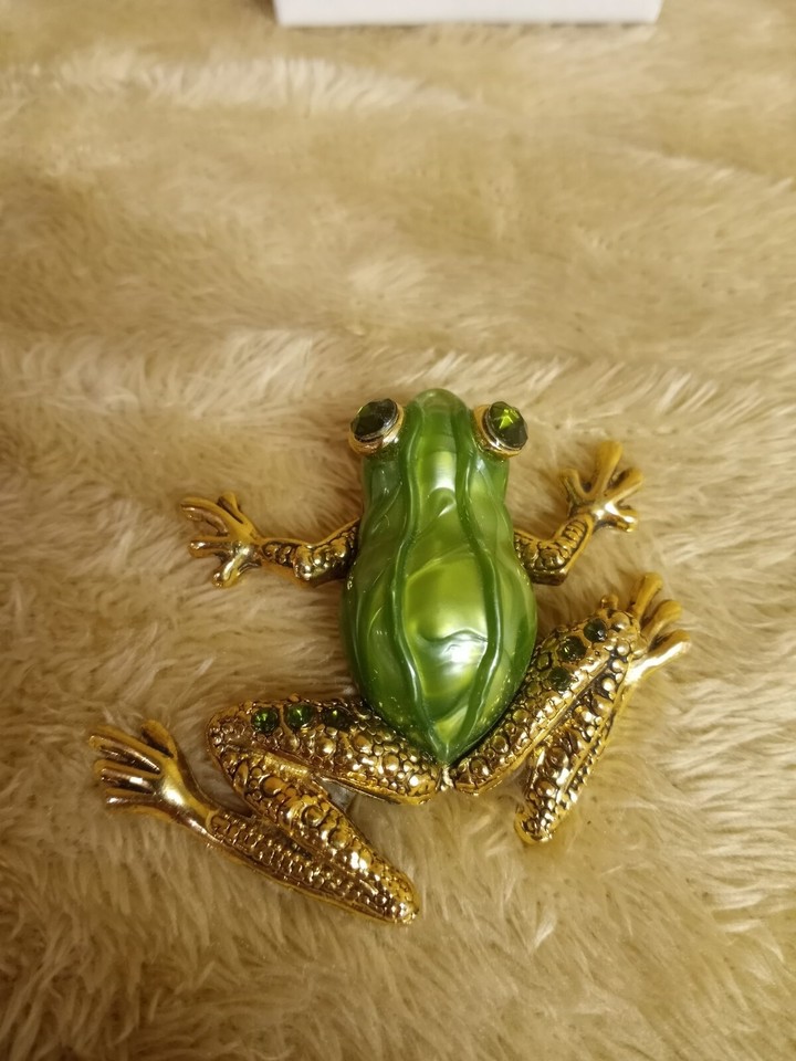 Vintage Lenox Jeweled Frog Brooch Handcrafted Frog Brooch | eBay