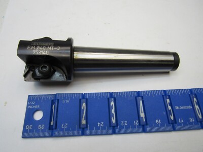 GLANZE 40MM INDEXABLE INSERT END MILL #3 MORSE TAPER SHANK | eBay