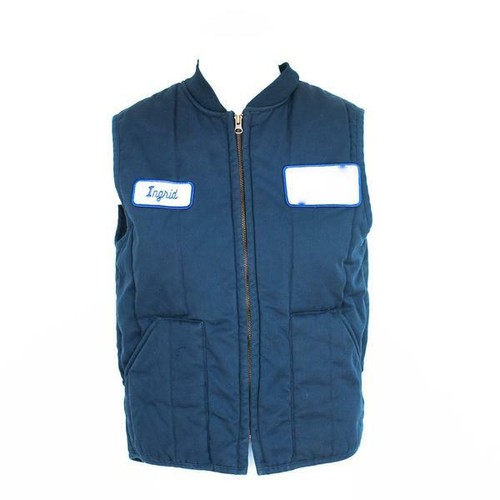 Used Quilted Lined Work Vest GRAY, GREEN, NAVY Cintas, Unifirst, RedKap ...