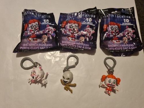 3x FNAF Keychain Backpack Hanger Five Nights At Freddy’s Circus Baby ...