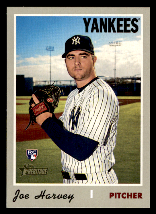 2019 Topps Heritage Joe Harvey RC #698 New York Yankees | eBay