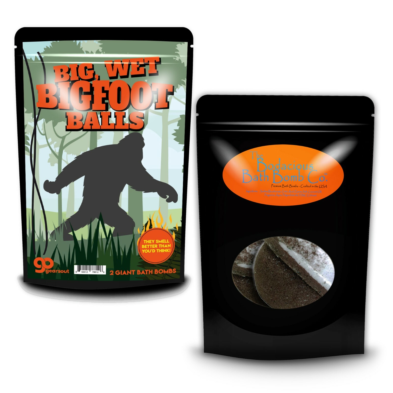 Big Wet Bigfoot Balls Bath Bombs - Funny Sasquatch Gifts for Men - XL ...