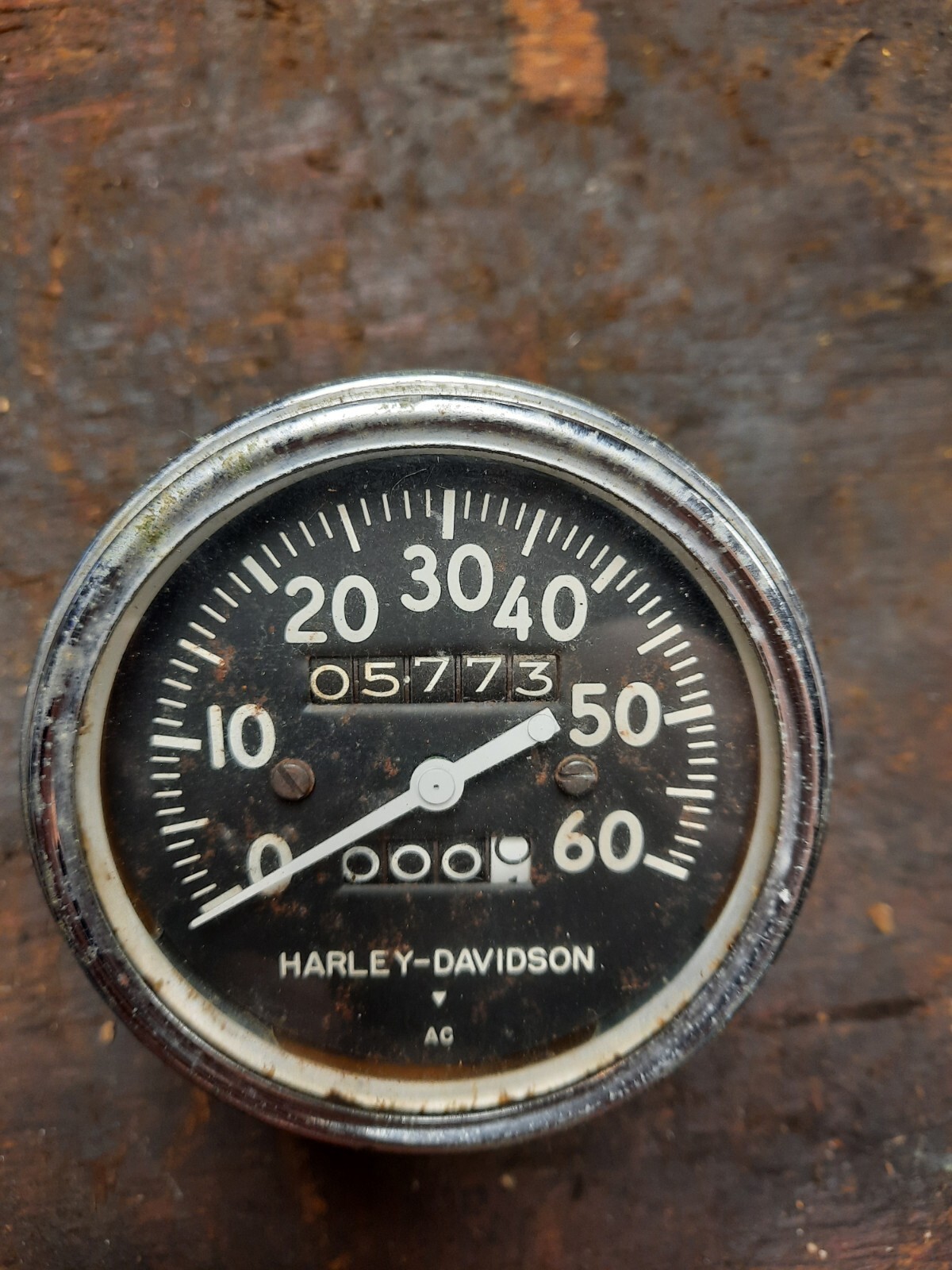 Vintage 1950s 1960s Speedometer Harley Davidson AC Topper 60 MPH ...