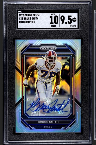 2022 Prizm Bruce Smith Silver Prizm #38 Buffalo Bills HOF AUTOGRAPH ...