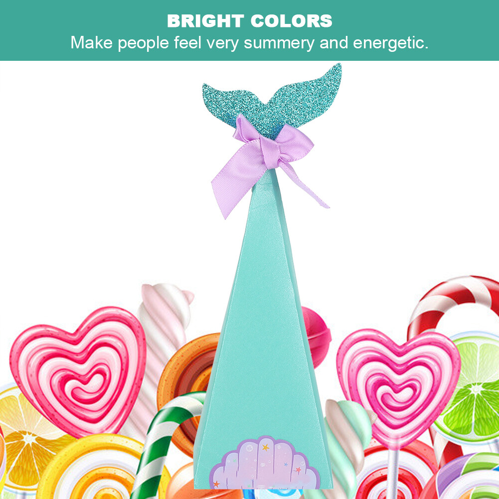 Gift Boxes Paper Fishtail Shape Candy Bags Gift Package For Wedding ...