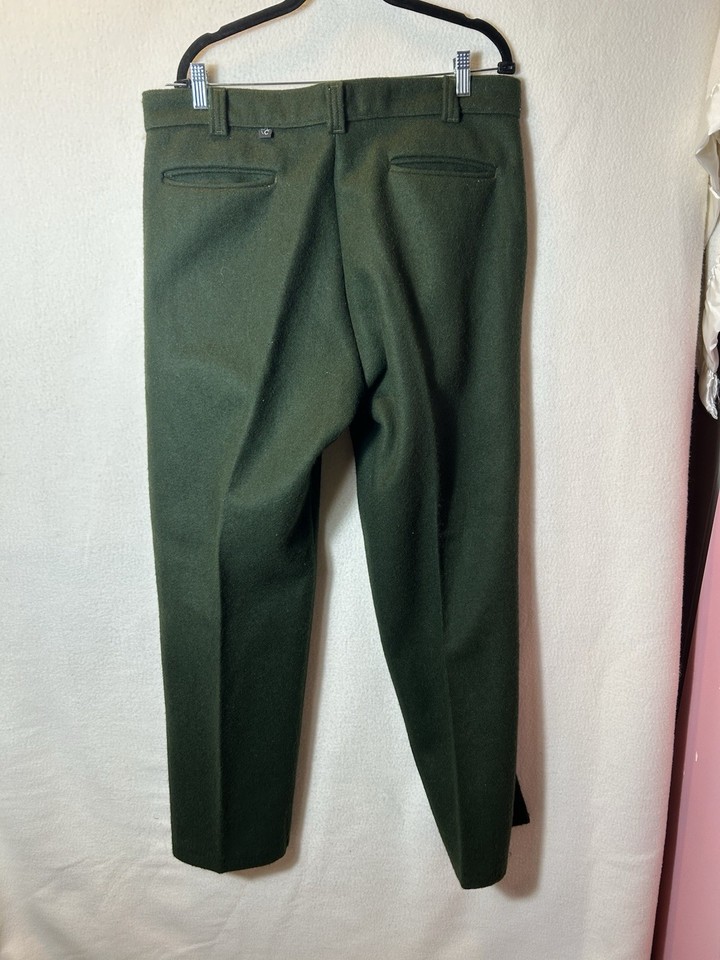 Codet Wool Hunting Pants Dark Green 36Wx32L Trousers Canadian Brand ...