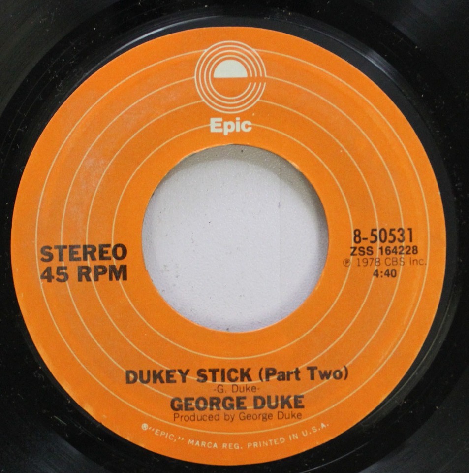 Soul 45 George Duke - Dukey Stick (Part One) / Dukey Stick (Part Two ...