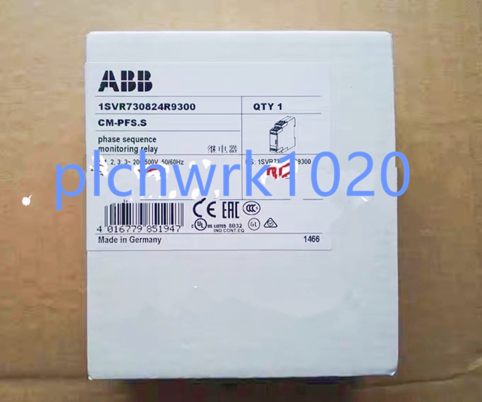 1 PCS NEW IN BOX ABB CM series three-phase monitor CM-PFS.S ...