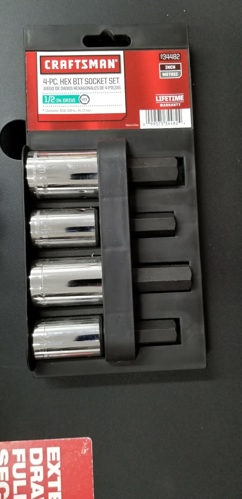 Craftsman 4 Piece Large Hex Bit Socket Set | eBay