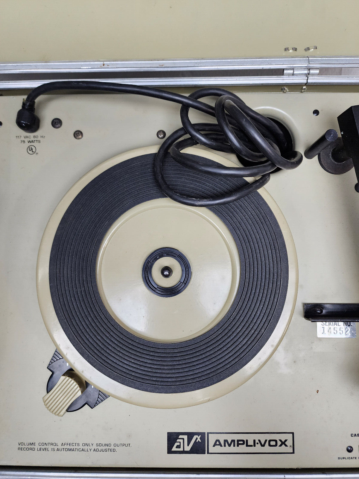 Vintage Amplivox Cassette Recorder With Record Player Model AV-PC ...