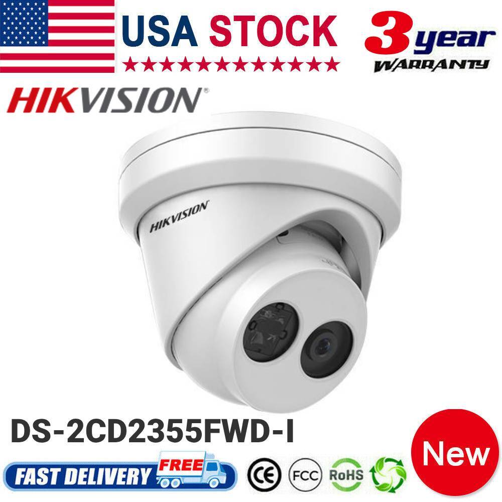 Hikvision DS-2CD2355FWD-I 5MP POE IR WDR Turret IP Home Security Camera ...