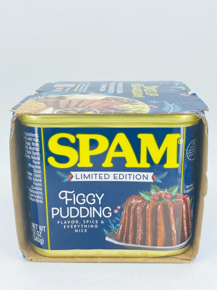 SPAM Figgy Pudding - Holiday Limited Edition Flavor 2 PACK *FREE SHIPP ...
