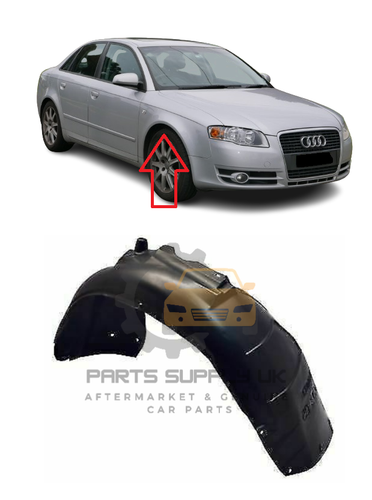 NEW FOR AUDI A4 B7 04-08 FRONT INNER FENDER MUD GUARD SPLASH ARC RIGHT ...
